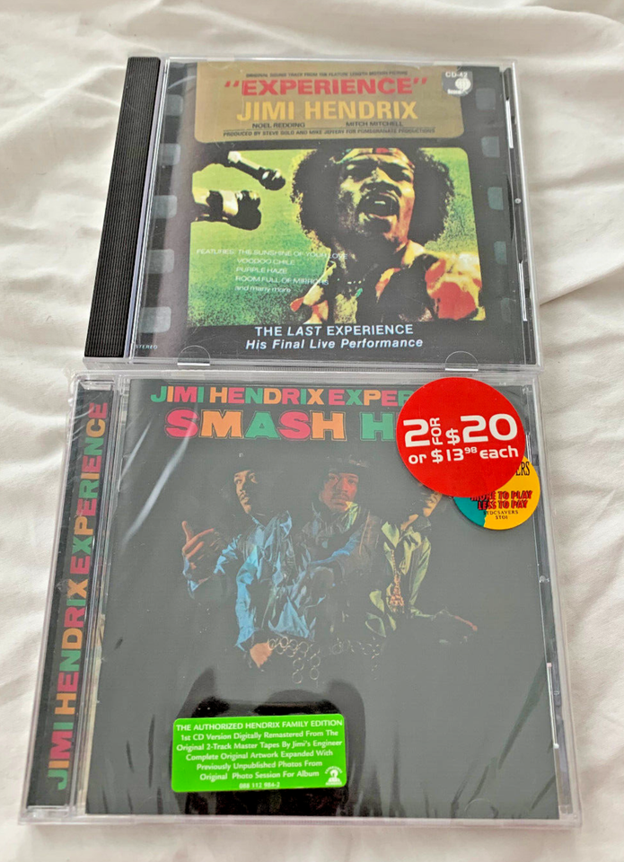 Jimi Hendrix x2 CD Smash Hits SEALED + Final Live Performance Last ...