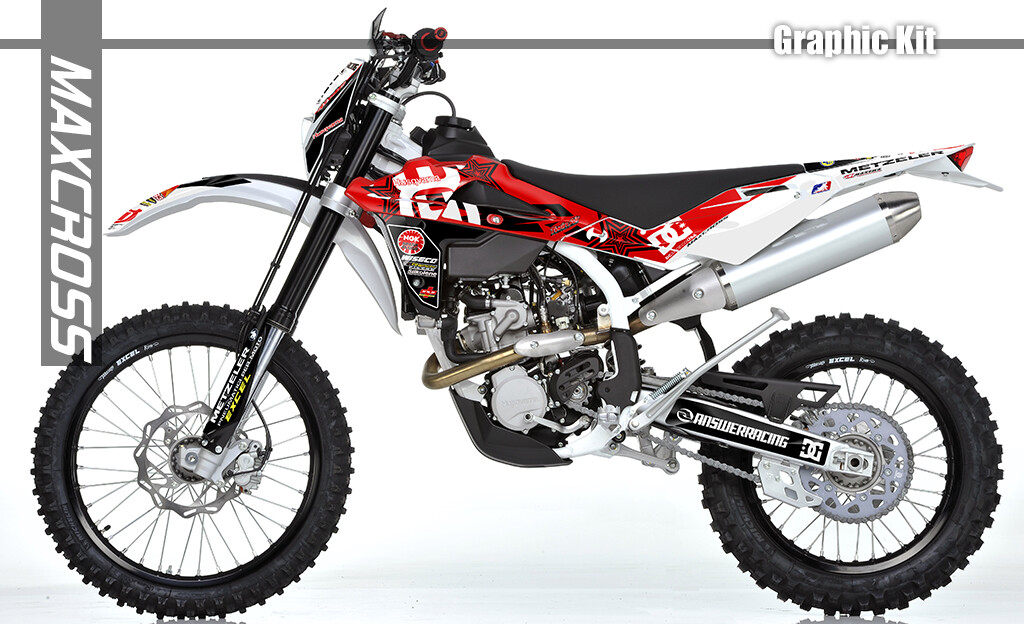 MAXCROSS GRAPHICS DECALS FULL KIT FOR HUSAQVANA TE TC SMR CR 2008 ...