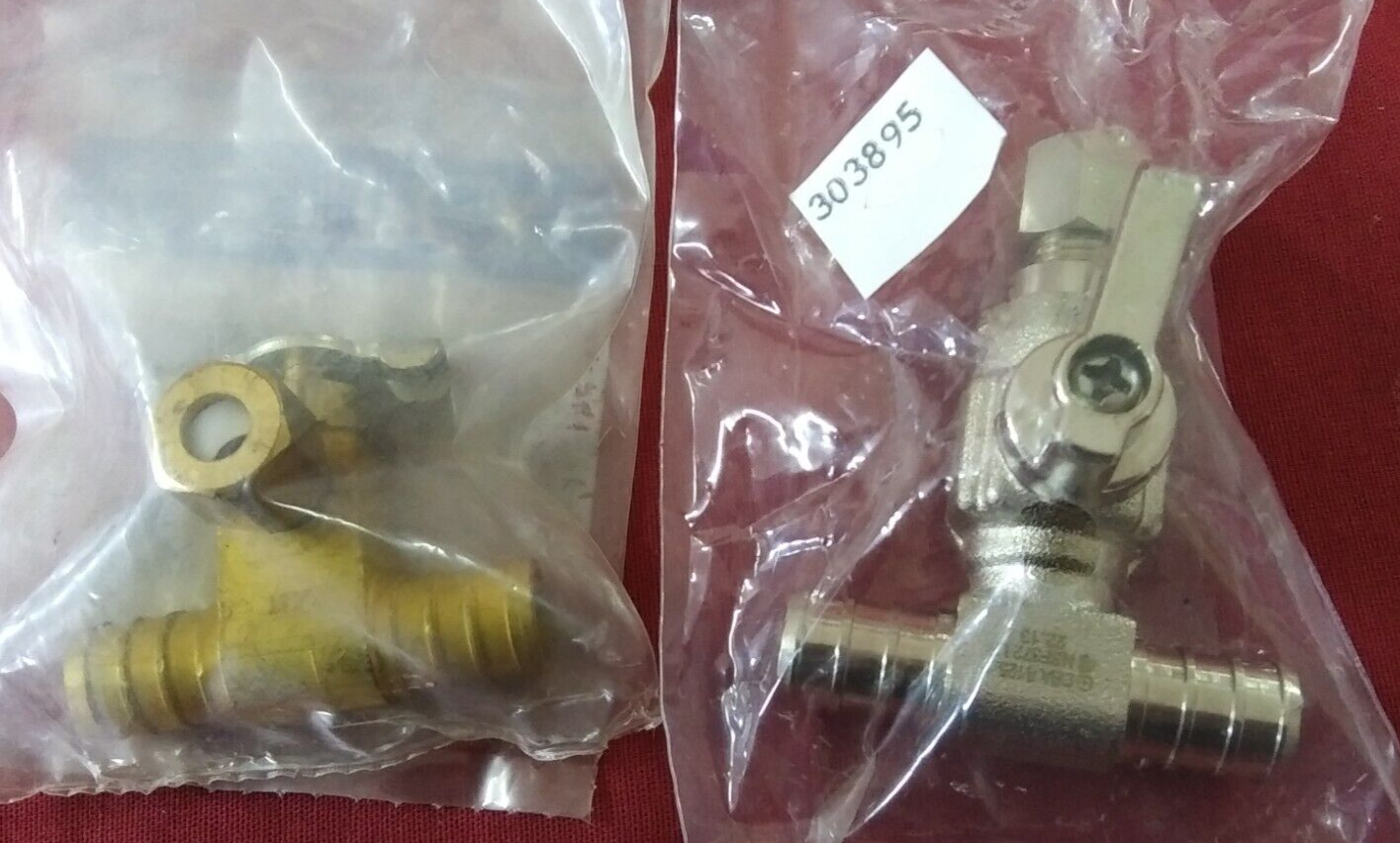 QESTPEX PEX ICE MAKER TEE 1/2B X 1/2B X 1/8 CUT-OFF *303895 | eBay