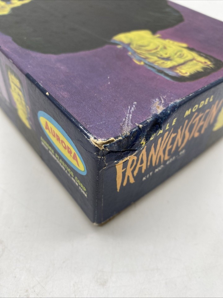 1961 Aurora FRANKENSTEIN Plastic Model Kit #423-98 Complete Unpainted W ...