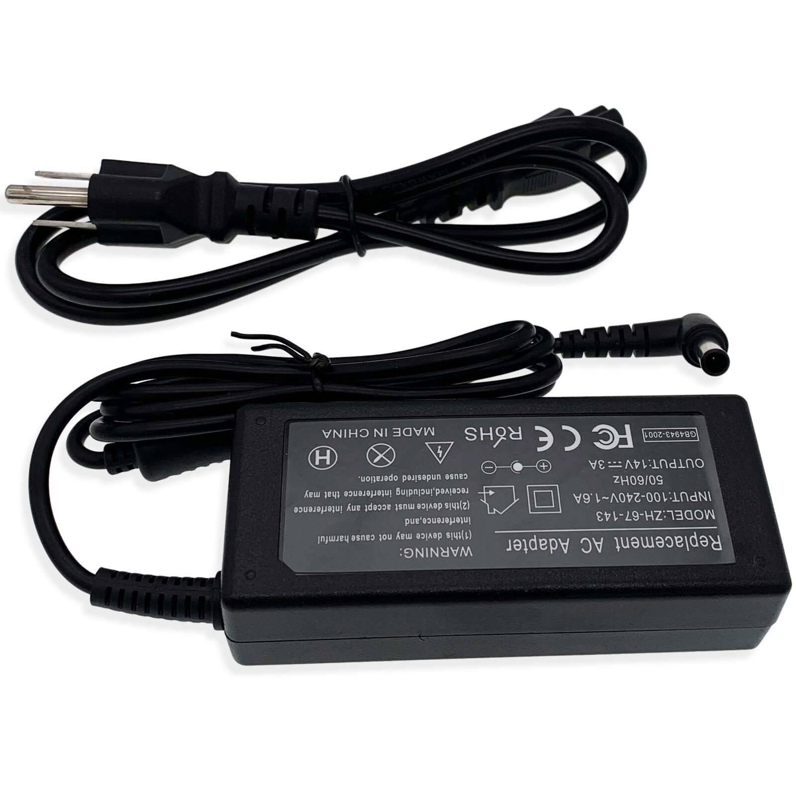 New AC Adapter Charger For Samsung S24E S27E S29E S32E Curved Monitor ...