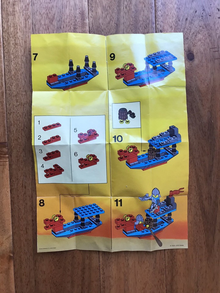 LEGO Castle 6018 - Battle Dragon 100% Original Complete w/ Instructions ...