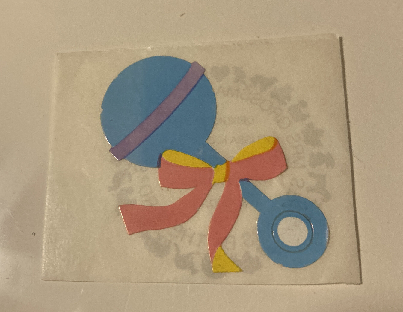 Vintage 1988 Mrs. Grossman Baby Rattle sticker | eBay