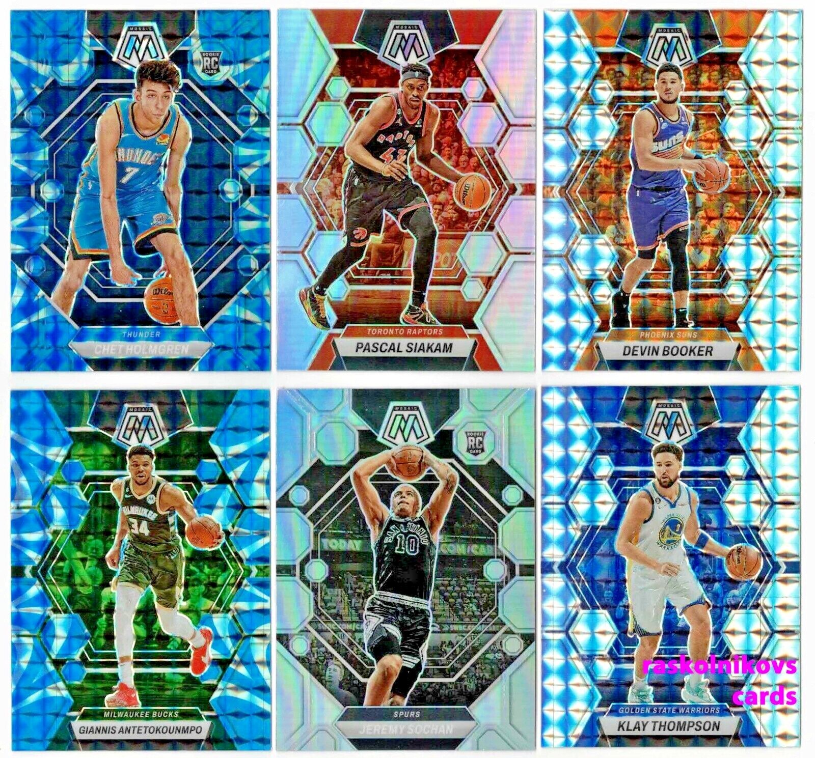 2022-23 Panini Mosaic - Rookies Kenneth Lofton Jr. #250 Reactive Blue ...