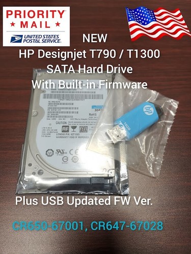 HDD CR650-67001 CR647-67018 Fit HP Designjet T790 T1300 PS Hard Disk ...