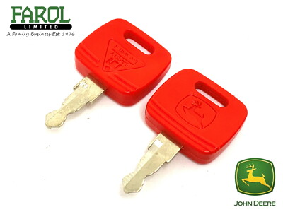 Genuine John Deere Tractor Key 2 Pack RE183935 6010 6110 6210 6310 6410 ...