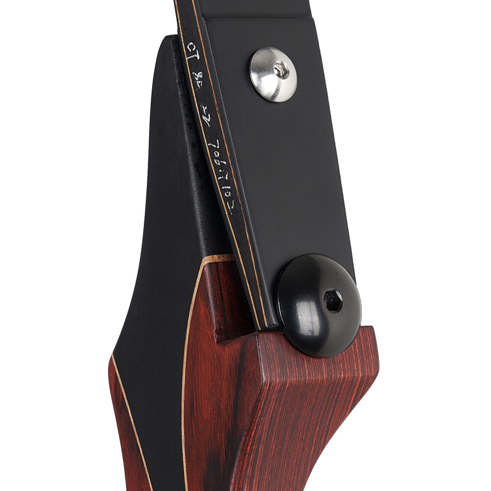 Archery 58" ILF Bow 20-50lb Recurve Bow 15" Wooden Riser & Arrow rest ...