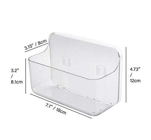 Adhesive Wall Mounted Small Storage Organizer Box without Drilling for ...