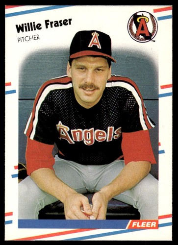 1988 Fleer Baseball Card Willie Fraser California Angels #490 | eBay