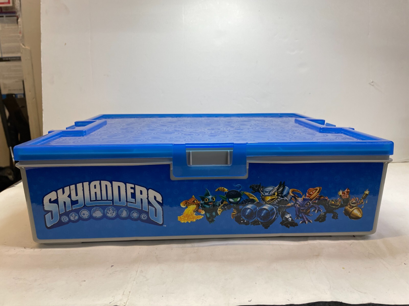 Skylanders Storage Box Case Stackable Activision Collectible Blue Tote ...