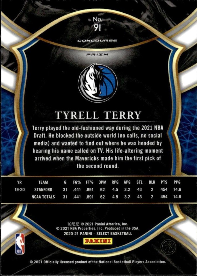 TYRELL TERRY CARD #91 BUY ANY 2 ITEMS FOR 50% OFF B221R4S1P68 | eBay