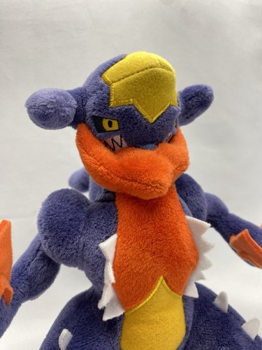 Pokemon MEGA GARCHOMP 9" Plush Nintendo Dragon Purple Stuffed Toy 2015 ...