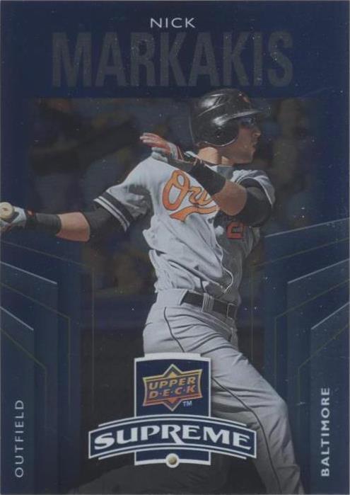 2010 Upper Deck - Supreme Nick Markakis #S-54 Blue for sale online | eBay