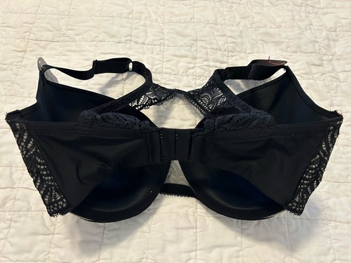NWT New Paramour Black Underwire Bra 32H 115011 Racerback | eBay
