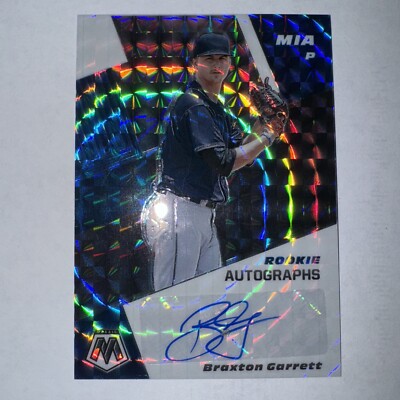 BRAXTON GARRETT 2021 Panini Mosaic ROOKIE AUTOGRAPHS PRIZM AUTO #RAM-BG ...