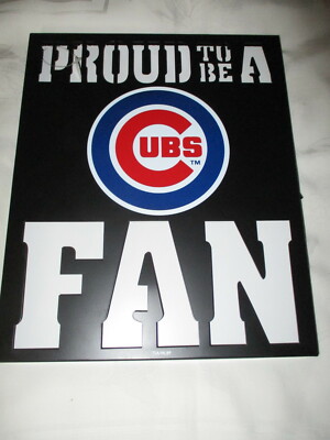 CHICAGO CUBS Metal LED Logo Lighted Wall Art Sign #01 - NEW | eBay