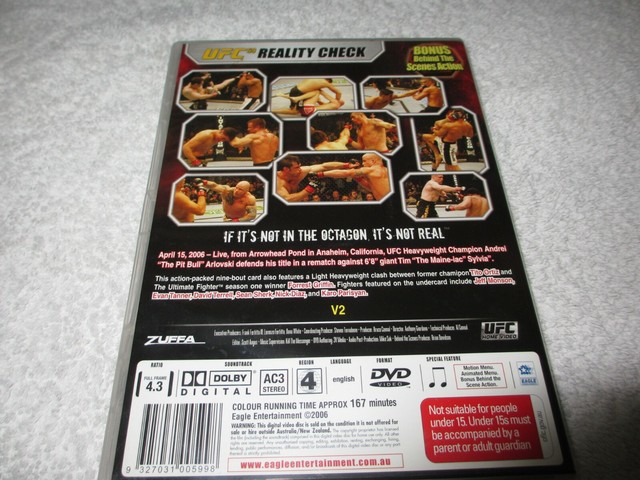 UFC #59 - Reality Check (DVD, 2006) for sale online | eBay