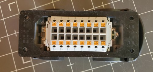 Phoenix Contact 16 Pin Connector 1407733 W/ Panel Mounting Base 1771587 ...