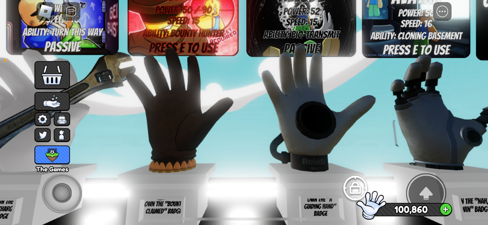 Relude + Hunter Gloves/ Slap Battles | eBay