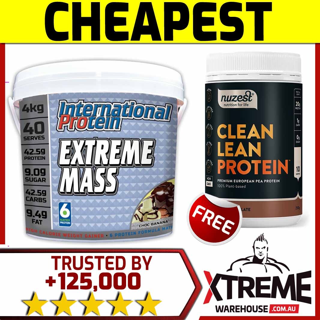 INTERNATIONAL PROTEIN EXTREME MASS 4kg CHOC TRUFFLE // MASS GAINER ...