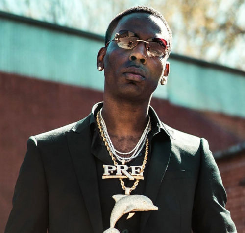 Gold Plated Alloy Young Dolph PRE & 18" Iced Cubic Zirconia Cuban Chain ...