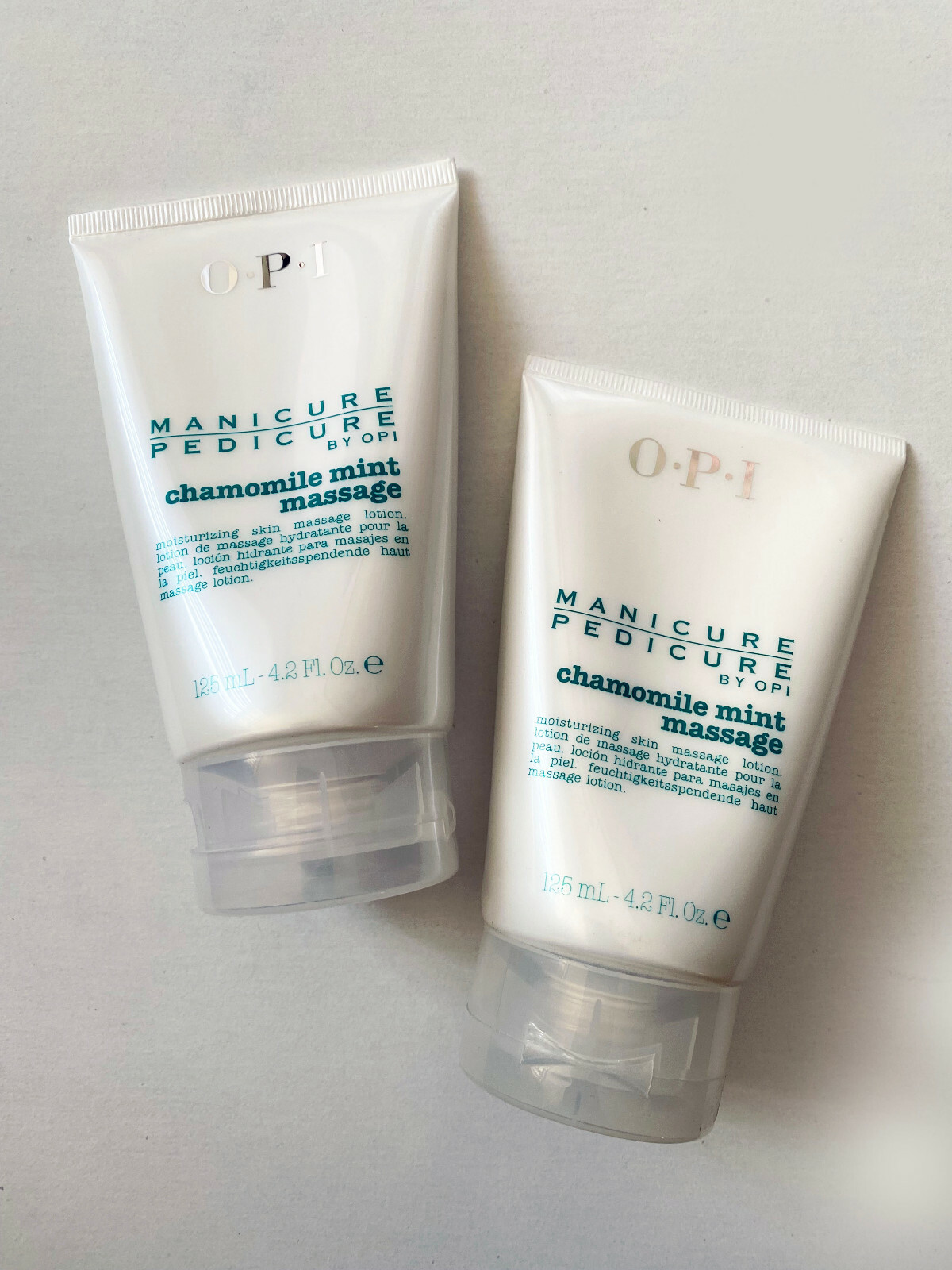 Lot 2 OPI Manicure Pedicure Chamomile Mint Massage Lotion 125 ml/4.2 fl ...