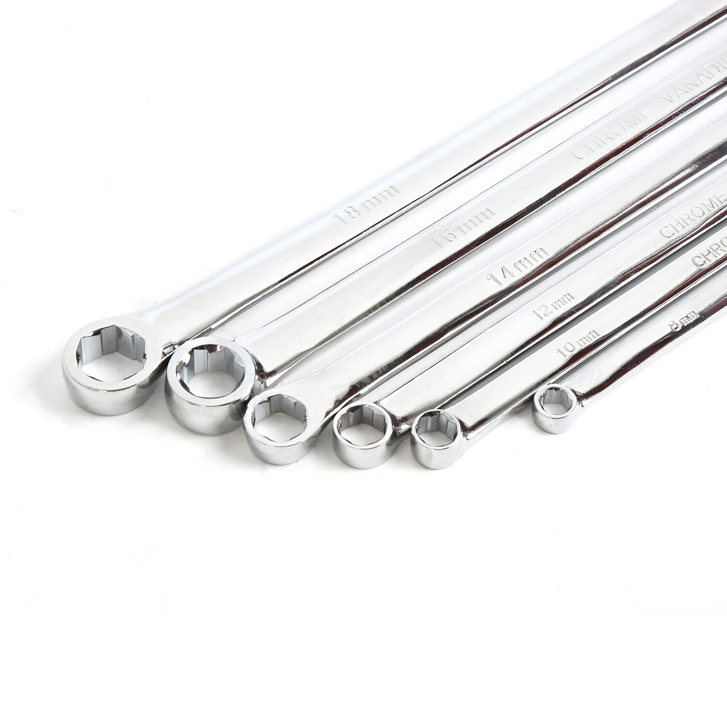 6PC Extra Long Box End Wrench Set Metric Durable Aviation Spanner CRV 8 ...