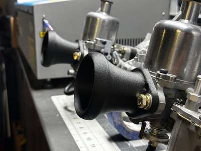 Datsun 240z SU Carburetor Air Horn Tall Ram Velocity Stack Set Pair x2 ...