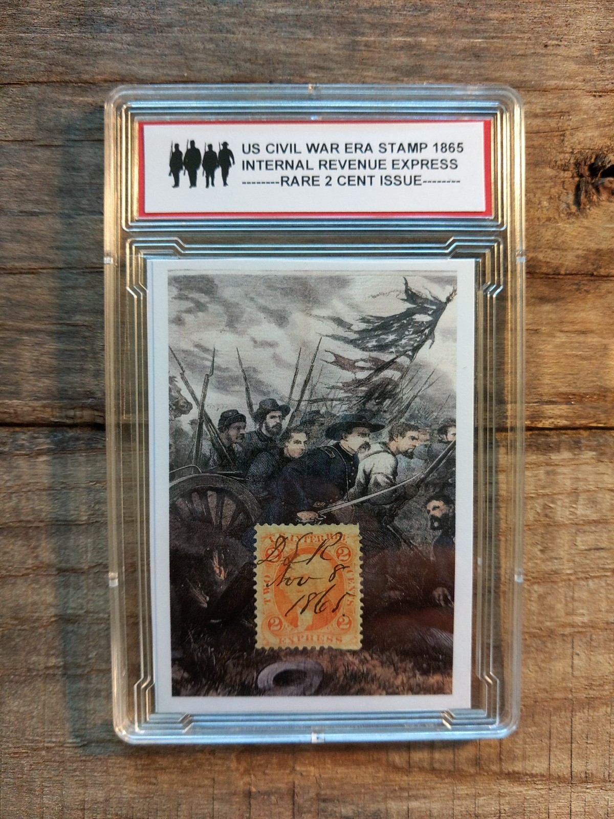 stamp rare civil war era 1865 issue --internal revenue express-- 2 cent ...