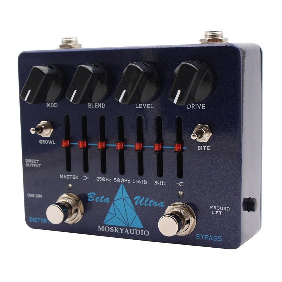Ultra Bass Distortion Preamp with Direct Output and 6 Band EQ for ...