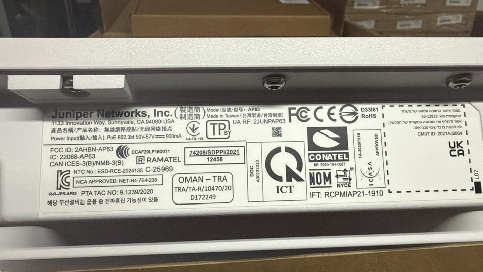 Juniper Networks AP63-US Outdoor/indoor WiFi Access Point NEW | eBay