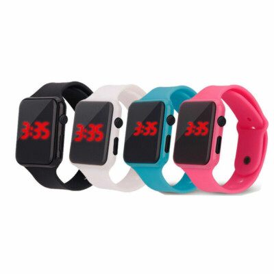 LED Digital Screen Wrist Sport Watch For Men Women Unisex Boys Girls ...