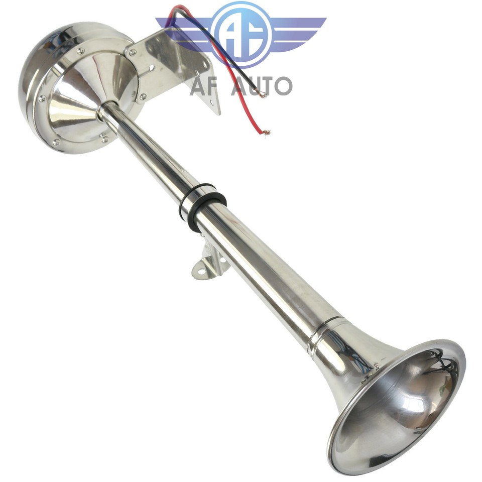 Stainless Steel Single Trumpet Horn 390mm For Truck Car Marine Boat ...