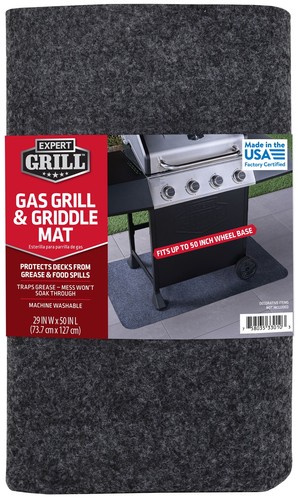 Gas Grill and Griddle Mat; Size Large 50" x 29" Composite / Synthetic ...