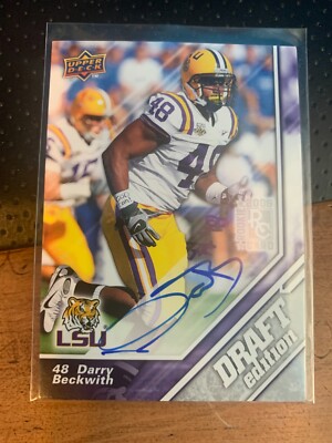 2009 Upper Deck Draft Edition Autographs Silver #59 Darry Beckwith | eBay