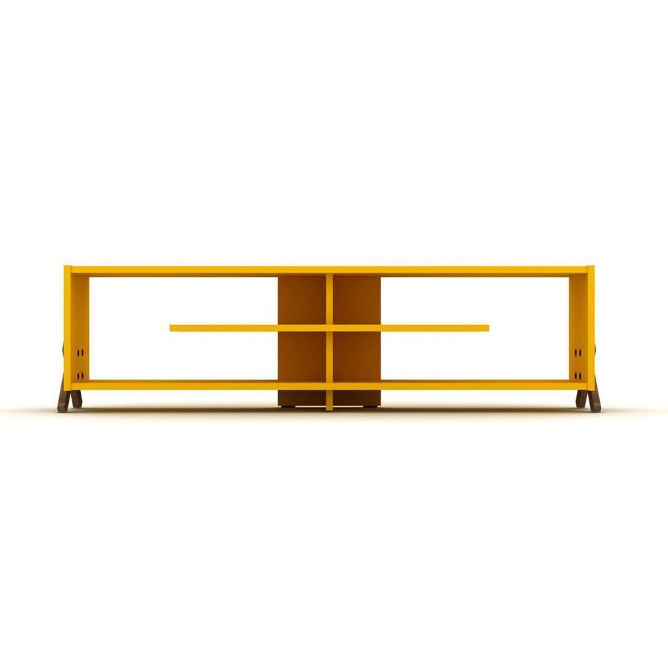 Mid-century Modern Walnut and Cross Legs TV Unit with 4 Shelves | eBay