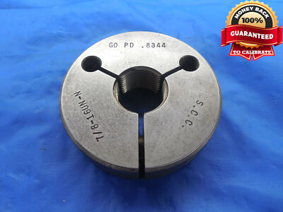 7/8 16 UN 3A THREAD RING GAGE .875 GO ONLY P.D. = .8344 7/8"-16 N-3A ...