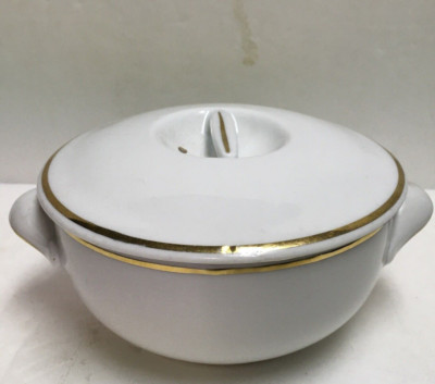 Limoges France Apilco Individual Casserole Dish with Lid~Solid color ...