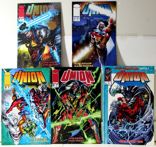 Union Lot of 5 #1, 2, 3, 4, 2nd 4 (1994) Image Comics 1st Print Comic ...