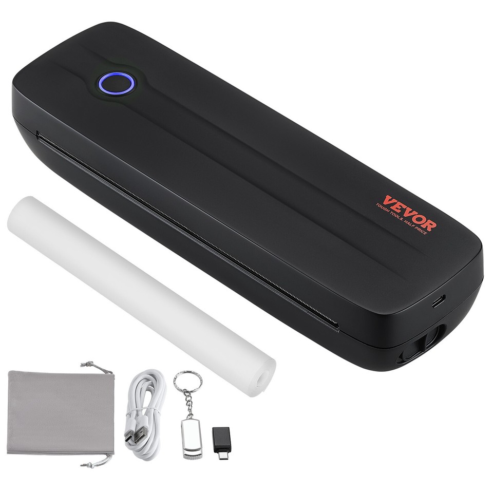 VEVOR Portable Printer Wireless Inkless Printer 2600 mAh for Travel ...