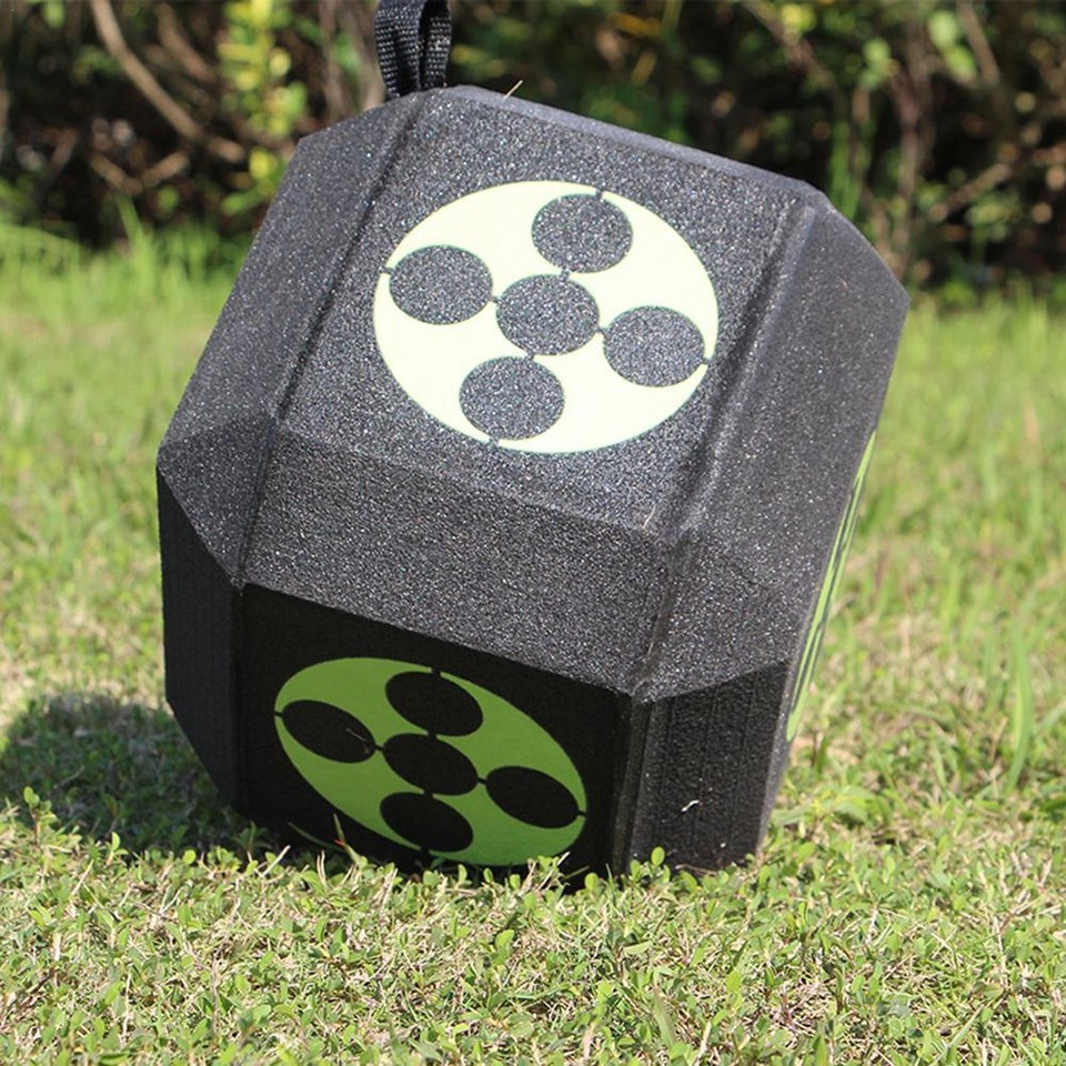 9‘’x9''x9'' Archery Polyhedral Target 3D High Density Foam Cube Target ...