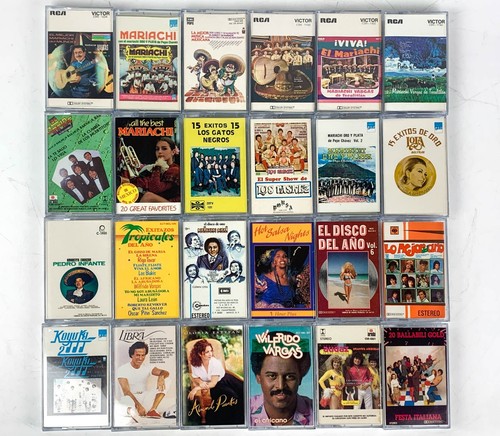Mexican And Spanish Music Cassette Tape Lot of 24 Works ALL TESTED | eBay