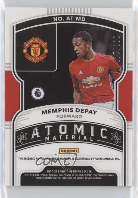 2020-21 Panini Obsidian Atomic Material Relics /149 Memphis Depay #AT ...