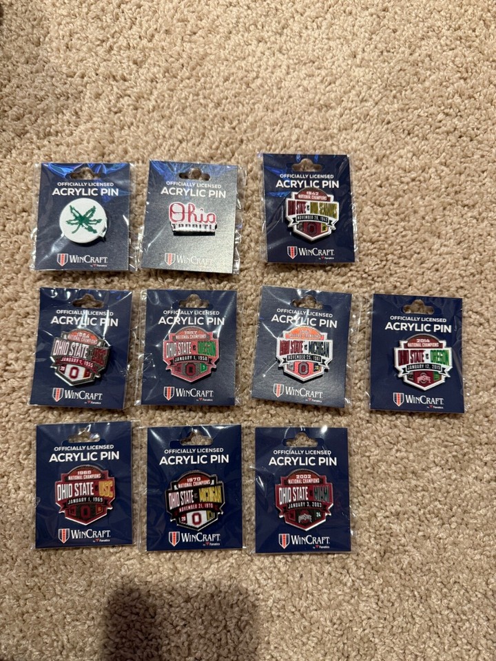 Ohio State Buckeyes Football National Championship Commemorative Pins ...