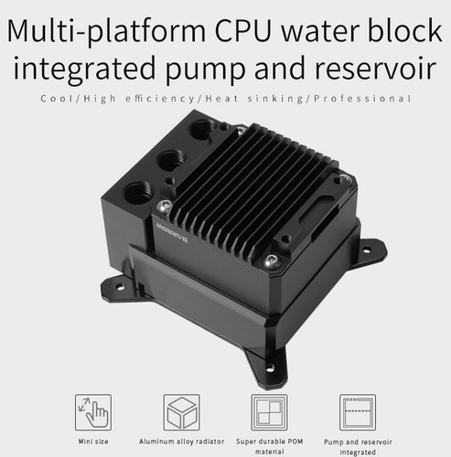 Barrow Water Cooling CPU Water Block Reservoir DDC Pump INTEL 1700 115X ...