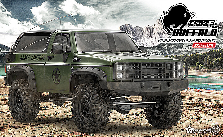 Gmade 1:10 GS02F Buffalo (Military) TS K5 Blazer RC Rock Gmade 1:10 GS02F Buffalo (Military) TS K5 Blazer RC Rock