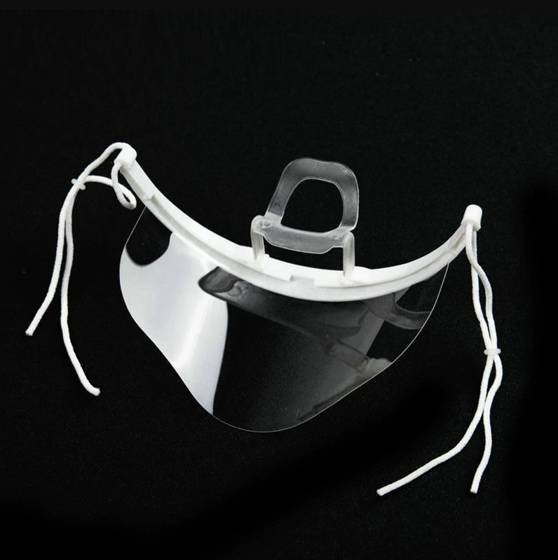 Reusable Mouth Guard Spit Shield Protection Blocker Plastic Clear 10 ...