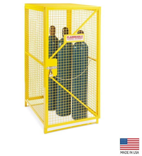 CYLINDER STORAGE CABINET for LP Propane Tanks - Holds 10 Vertical 65 ...