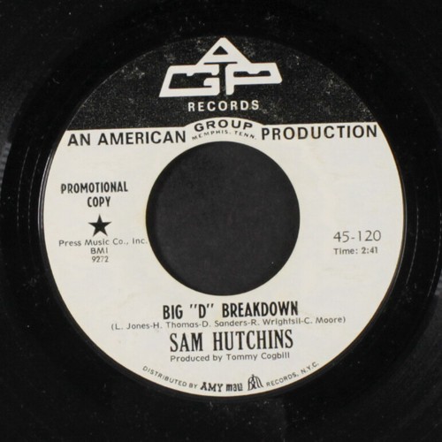 Sam Hutchins : Grand D Breakdown / I'M The One pour Vous AGP 7 " Simple ...