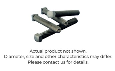 7/16-14 X 6 Square Head Set Screw, Cup Point, Plain Finish, Box of 41 ...